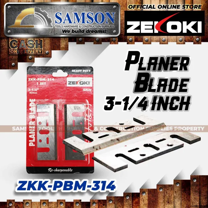 ZEKOKI 3-1/4" 82mm Planer Blade (ZKK-PBM314) *SAMSON TOOLS* | Lazada PH