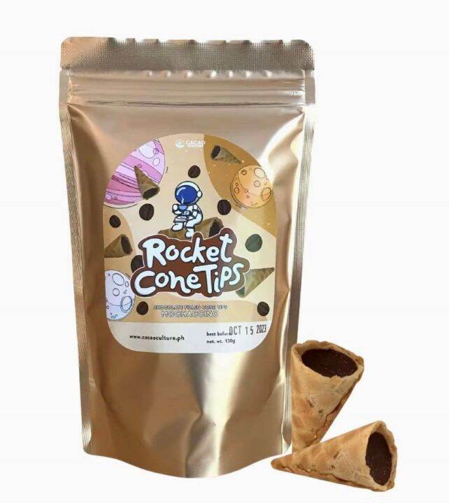 Cacao Culture - Rocket Cone Tips - Mochaccino - 130g - Chocolate Filled ...
