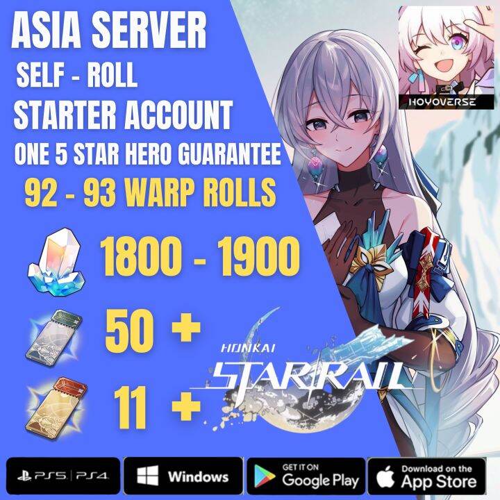 Honkai Star Rail ID Starter Account | Reroll Account Honkai Star Rail | Lazada.co.th