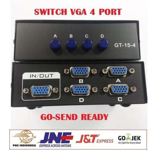 SWITCH VGA 4 PORT SWITCHER VGA - 4 INPUT 1 OUTPUT | Lazada Indonesia