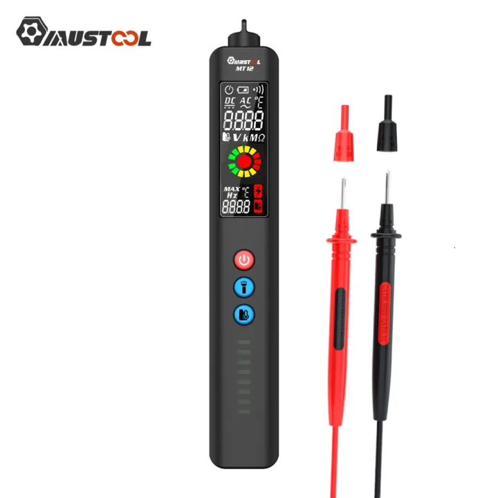 MUSTOOL MT12 Digital Multimeter + Thermometer + Voltage Detector 3 In 1 ...