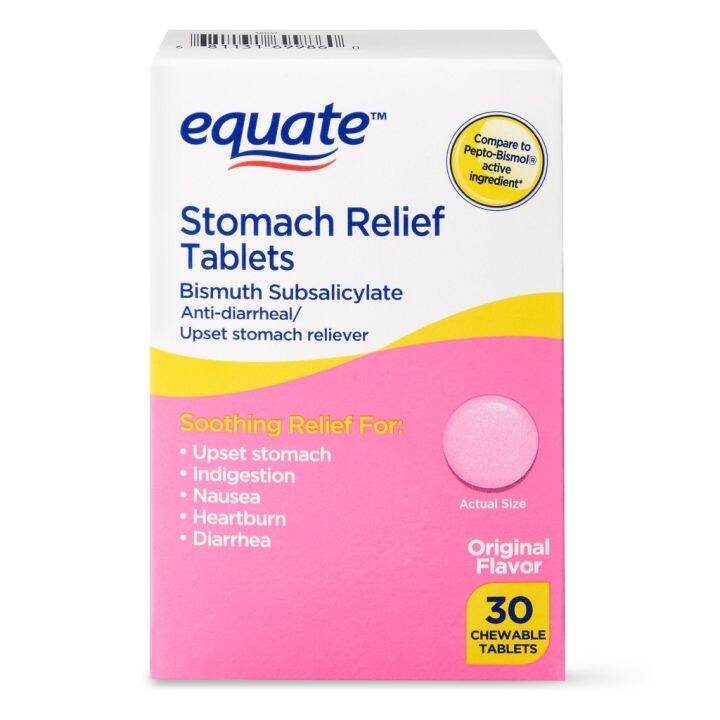 Equate Stomach Relief Chewable Tablets 262 mg 30 Count baby walker ...