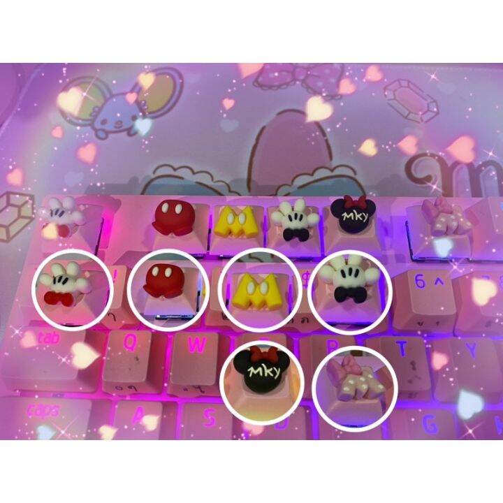 คีย์แคป Keycaps Mickey Mouse ~~ | Lazada.co.th