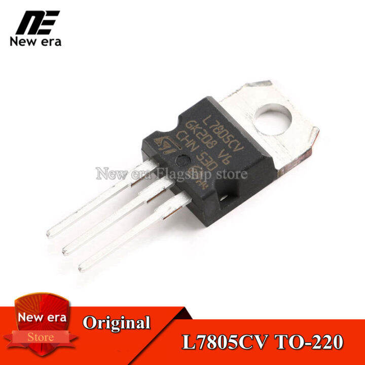 20Pcs Original L7805CV TO-220 L7805 TO220 1.5A/5V Linear regulator Transistor Ordinary and New ...