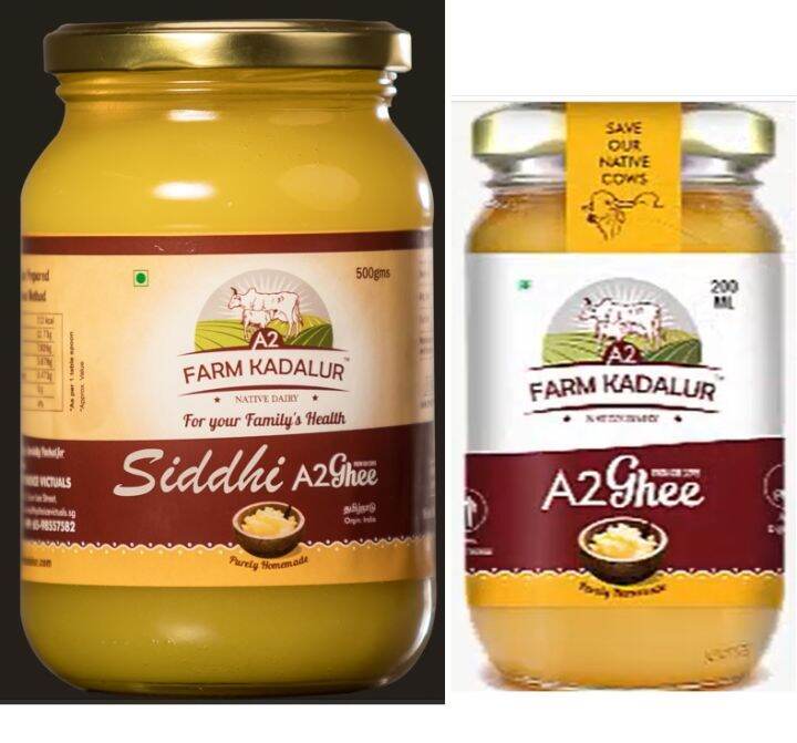 Siddhi A2 Cow Ghee Premium (Farm Kadalur) 500gm - Organic Pure Ghee ...