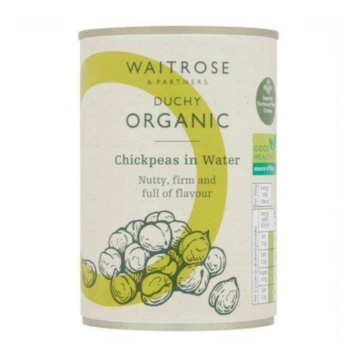 Waitrose Organic Chick Peas in Water 400g | Lazada PH
