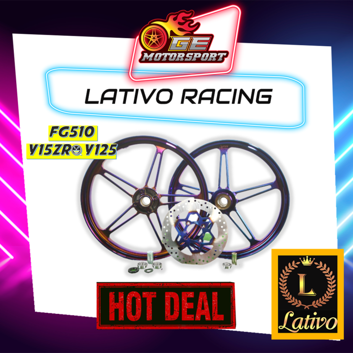 Y15RZ SPORT RIM LATIVO FG510 -Y125/LC5S WITH DISC (TITANIUM) | Lazada