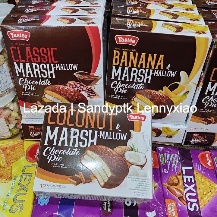 Cake Sandwich Kek Lapis Coklat Marshmallow Matcha Chocolate Pie Tastee ...