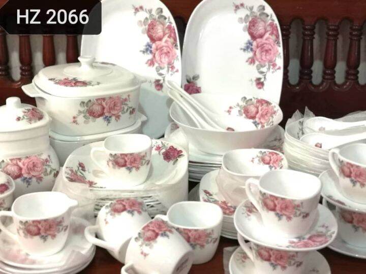 72PCS DINNER SET (PETAK) (FULL GLASS) | Lazada