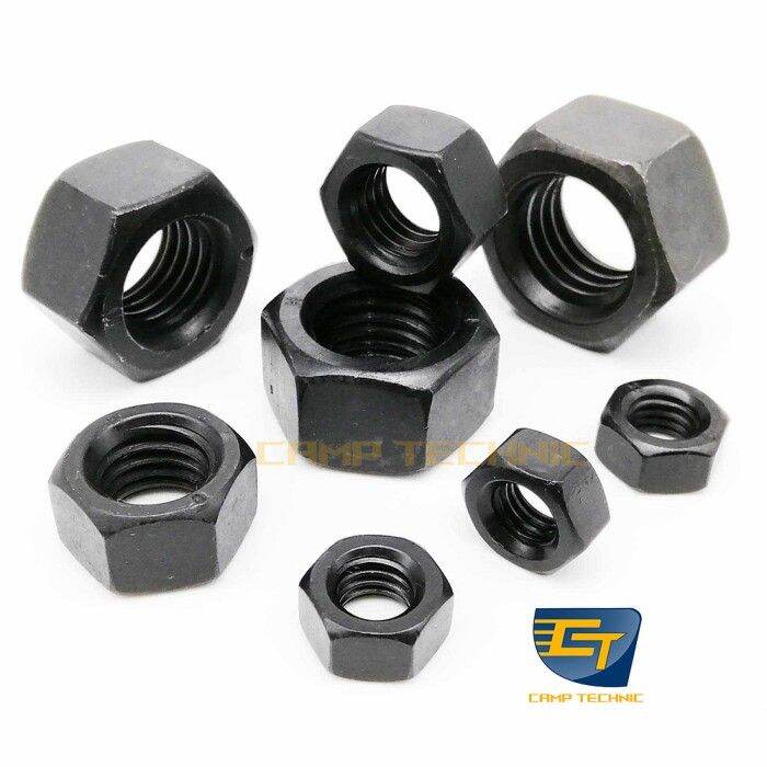 10 PCS MUR NUT BAJA HITAM GRADE 8.8 PASANGAN BAUT BAJA UKURAN LENGKAP - M6 M8 M10 M12 M14 M16 ...