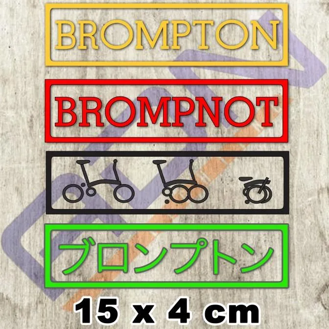 cutting sticker BROMPTON LOGO stiker sepeda Lipat | Lazada Indonesia