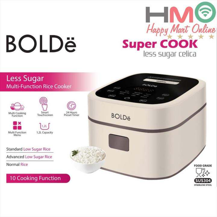 Bolde Super Cook Less Sugar Celica 1.2L Rice Cooker Magic Com Digital ...
