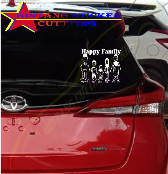 Stiker Mobil Cutting Sticker Body Dan Kaca Mobil Happy Family NAMA dan ... Stiker Mobil Cutting Sticker Body Dan Kaca Mobil Happy Family NAMA dan ...