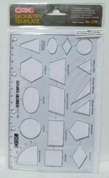 Cox Geometry Drawing Template Stencil | Lazada PH