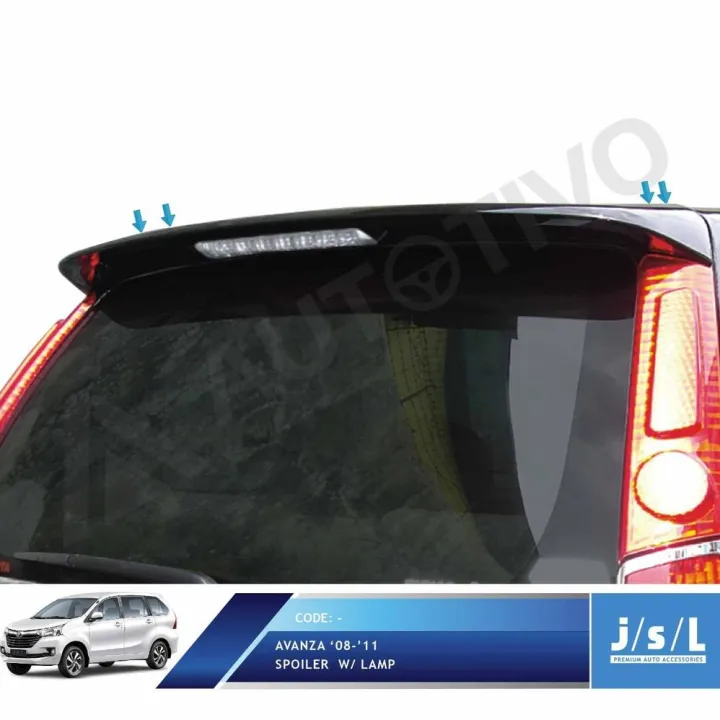 JSL Spoiler Toyota Avanza 2008 2011 with Lamp Colour by Request ...