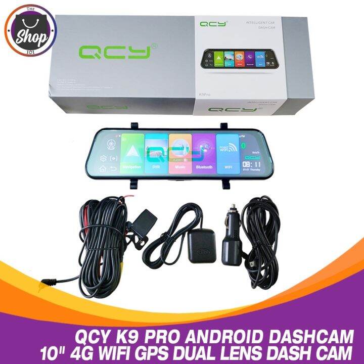 汽车配件 QCY K9 PRO Full Screen 4G Touch IPS Car Dash Cam Rear View Android ...