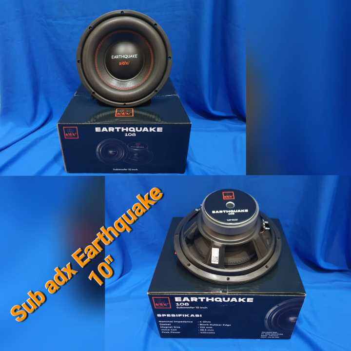 Subwoofer ADX EARTHQUAKE 10" Double coil Earthquake 108 450 Watt | Lazada Indonesia