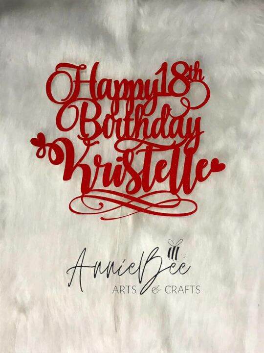 18th Birthday Cake Topper (customized) | Lazada PH