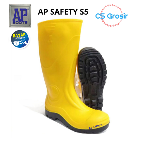 BISA COD - AP Boots Safety S5 - Sepatu Safety AP Boots Safety S5 Kuning ...