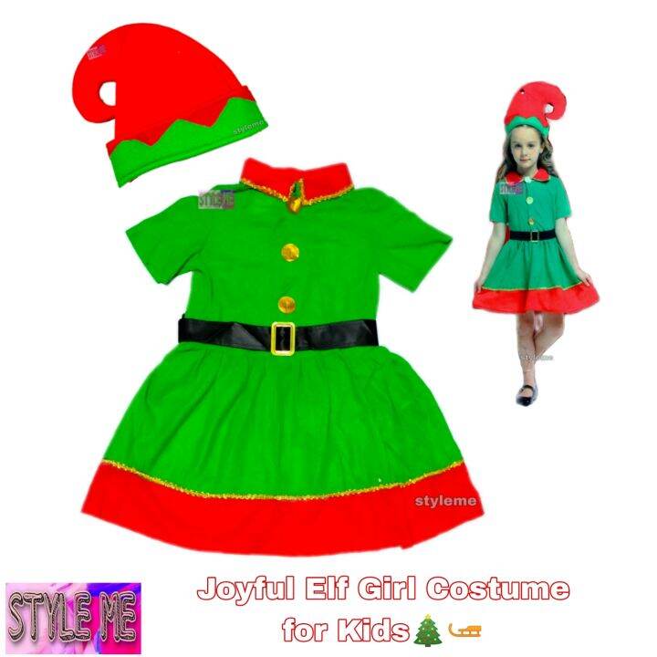 JOYFUL ELF GIRL COSPLAY ROLE PLAY COSTUME FOR KIDS COMPLETE SET | Lazada PH