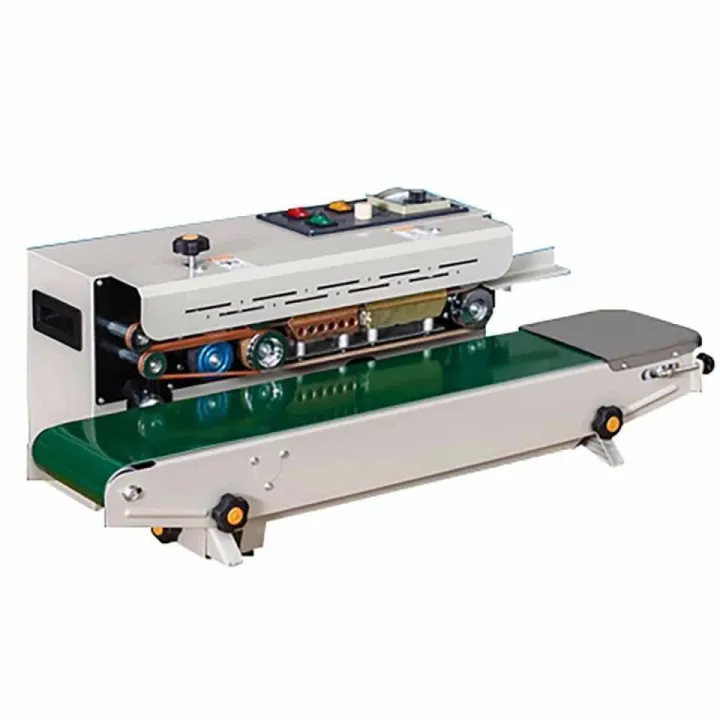 เครื่องซีลสายพานต่อเนื่อง แนวนอน รุ่น FR-900AJ มีพิมพ์วันที่ EXP,MFG ...