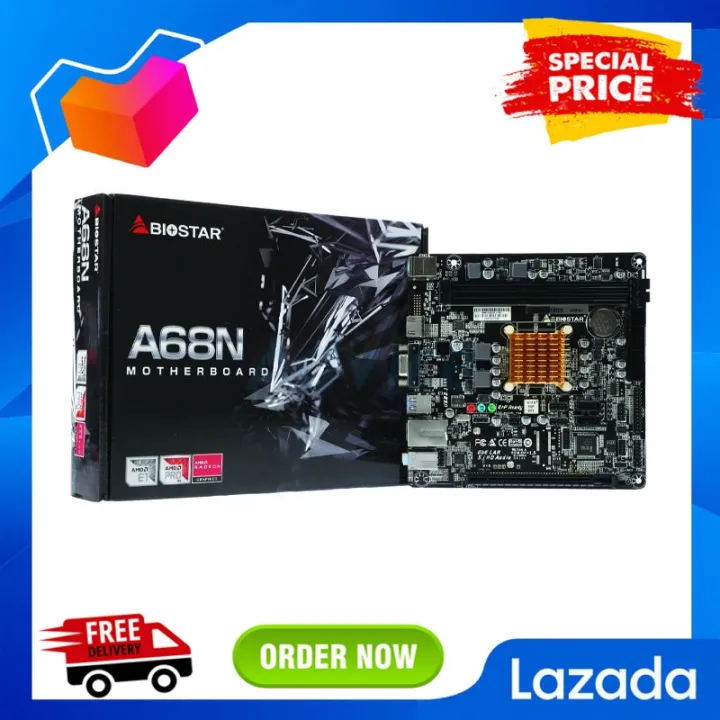 💥Best Sales💥MAINBOARD BIOSTAR A68N-2100K + CPU AMD E1-6010 (DUAL-CORE ...