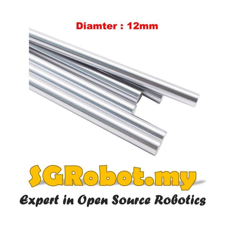 12mm Harden Linear Shaft D12 Hardened Rod 300 - 500mm | Lazada