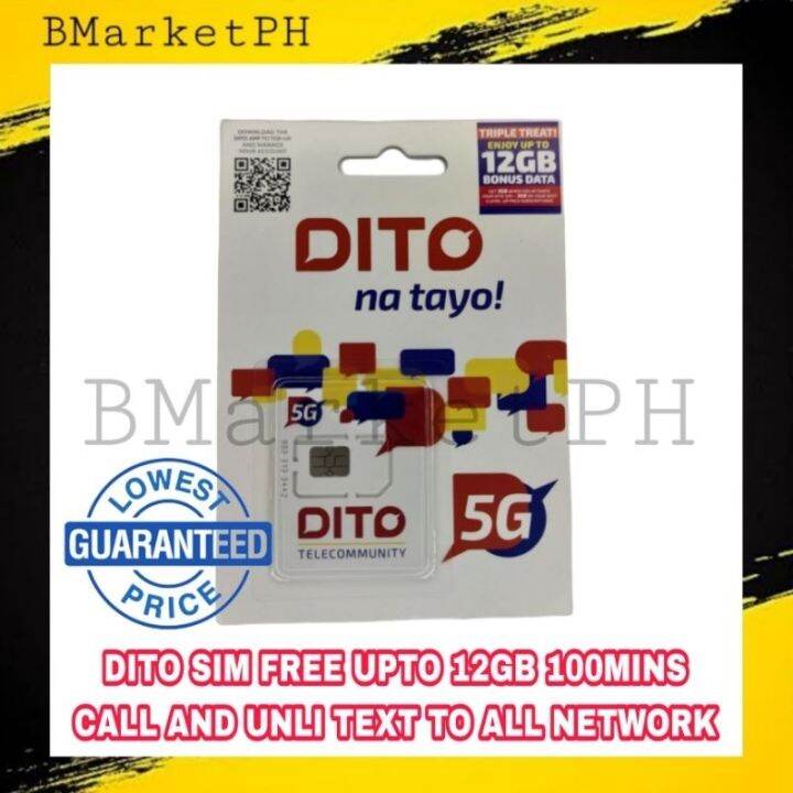 [Quality Assurance] ☌ Dito Sim Card FREE 5GB ( Delivery ) | Lazada PH