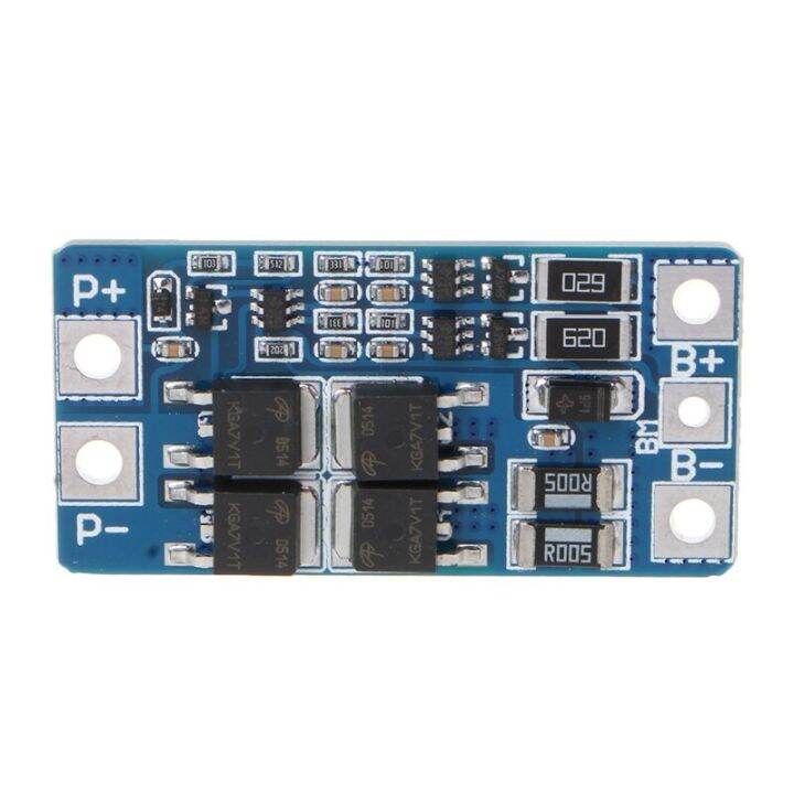 2S 10A 8.4V 7.4V 18650 BMS PCM ลิเธียมแผ่นป้องกัน Li-Ion Lipo 2ก้อน ...