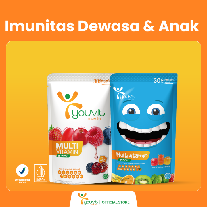 Youvit Multivitamin Dewasa dan Anak 30 Hari untuk Jaga Imunitas dan ...