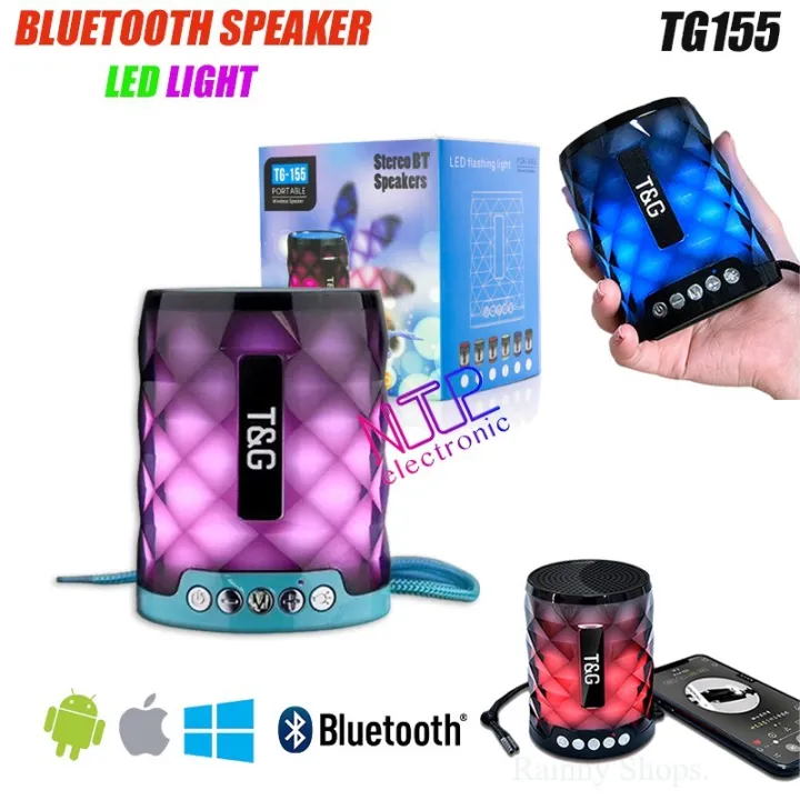 พร้อมส่ง NTP ลำโพงบลูทูธ TG155 มีไฟสีสันLEDในตัวแบบพกพา | Lazada.co.th