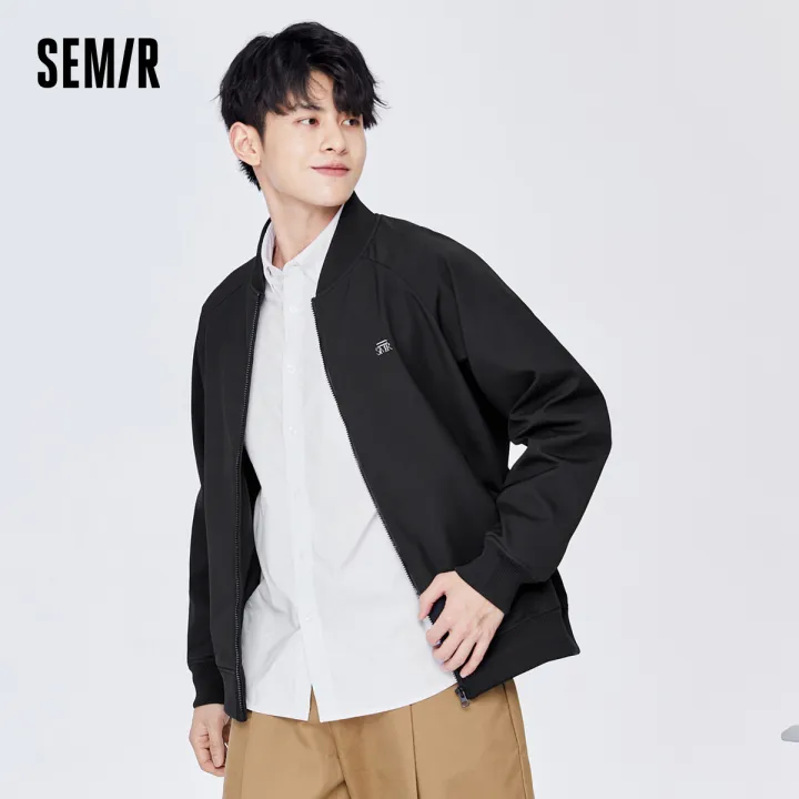 Semir 2022ใหม่แจ็คเก็ตน้ำแบรนด์ผู้ชายฤดูใบไม้ผลิและฤดูใบไม้ร่วงระดับไฮเอนด์หล่อนักบินแจ็คเก็ต ...