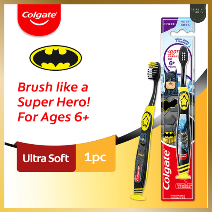 Colgate Kids Batman Smiles Toothbrush 6+ Years | Lazada
