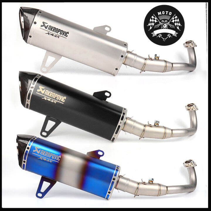Motorcycle Akrapovic scooter XMAX250 muffler xmax300 NEW exhaust pipe ...