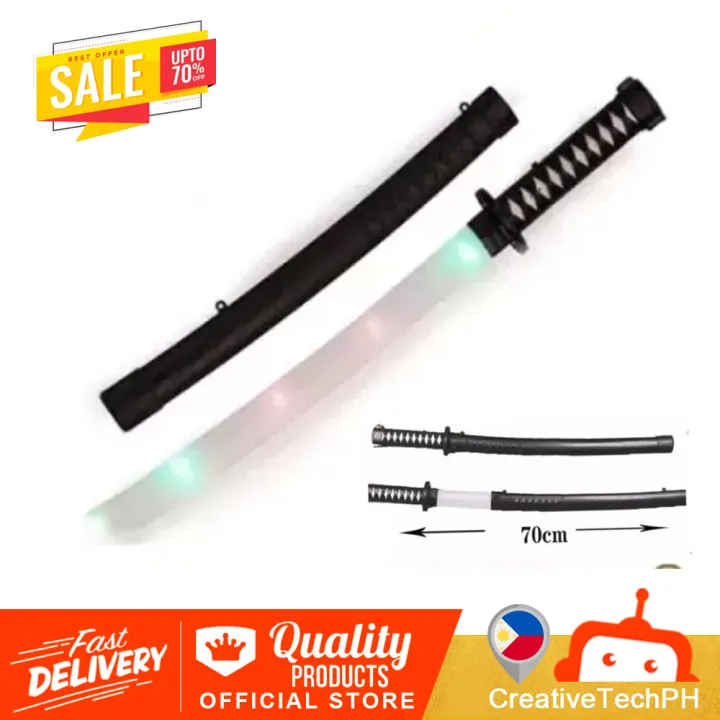 Samurai Sword Light and Sound flushing battery operated Play set game ...