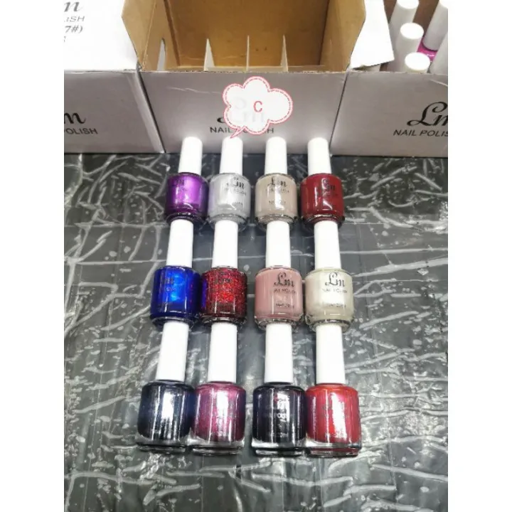 cutex nail polish set 【local COD】 LM NAIL POLISH CUTEX 20ML 1BOX 12PCS ...