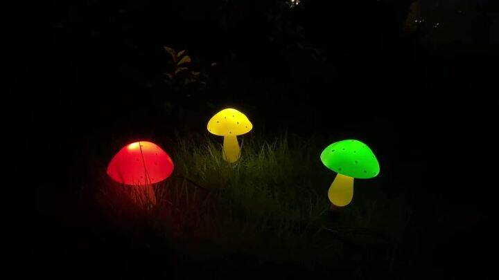 Tali Lampu Solar Jamur Dekorasi Pesta Ulang Tahun, Lampu Natal Tali LED ...