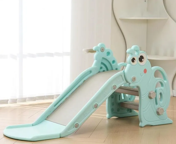 FD Freestanding SNAIL Slide Climber Playset Toys with Basketball Hoop ...