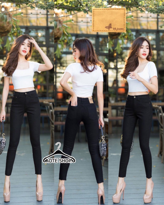 New ! กางเกงยีนส์ การเกงยีนส์ผู้หญิง กางเกงยีนส์ขายาว กางเกงขายาวผู้หญิง กางเกงยีนส์แฟชั่น สี ...