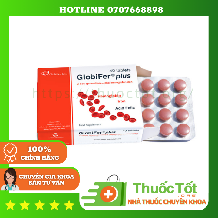 GLOBIFER PLUS – BỔ SUNG SẮT, ACID FOLIC VÀ HAEMOGLOBIN, TĂNG TẠO HỒNG ...