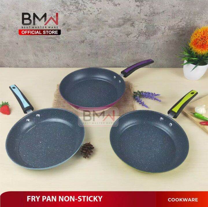 Teflon Fry pan BMW Warna 24 Cm/Wajan Anti Lengket/Frypan 24Cm | Lazada ...