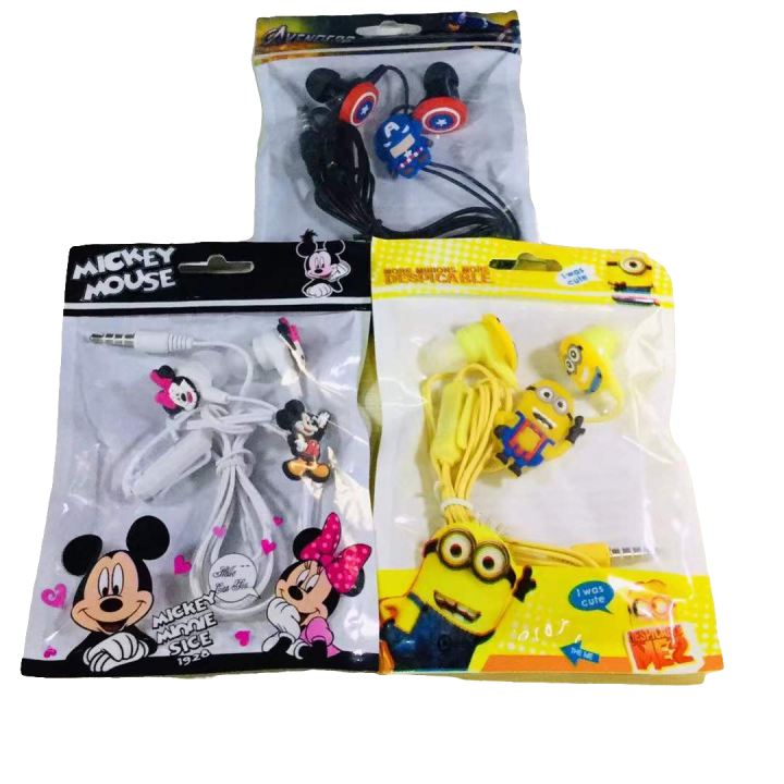 RICH&HL Cartoon Character Universal Earbuds Earphone | Lazada PH