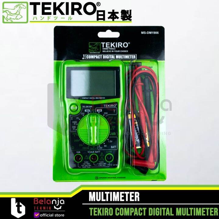 Tekiro Multitester Compact Digital Multimeter Multi Tester Avometer ...