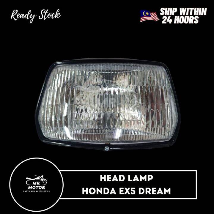 HONDA EX5 EX5 DREAM HEAD LAMP CLEAR TINTED SMOKE LAMPU DEPAN | Lazada