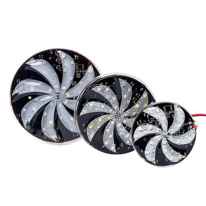 BUBUDAN โคมไฟสร้างบรรยากาศแสงไฟแฟลช LED 6/8/10ซม. DC 12V อเนกประสงค์สำหรับรถจักรยานยนต์ดัดแปลงไฟ ...