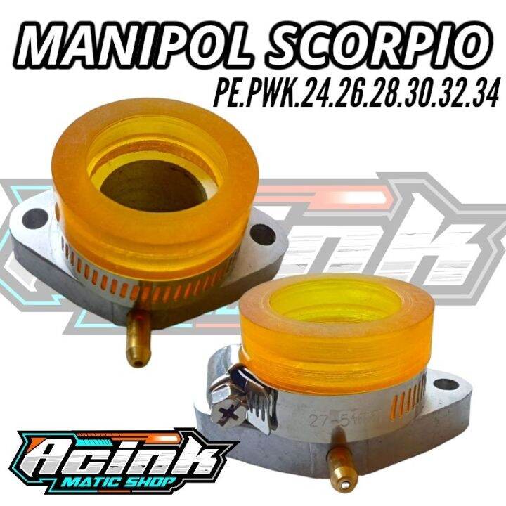 MANIPOL MANIPUL INTAKE INTEK KARBU SCORPIO PE PWK 24.26.28.30.32.34 | Lazada Indonesia