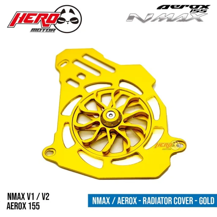 Yamaha Nmax 155(V1/ V2) and Aerox Radiator Cover CNC with Spinner ...