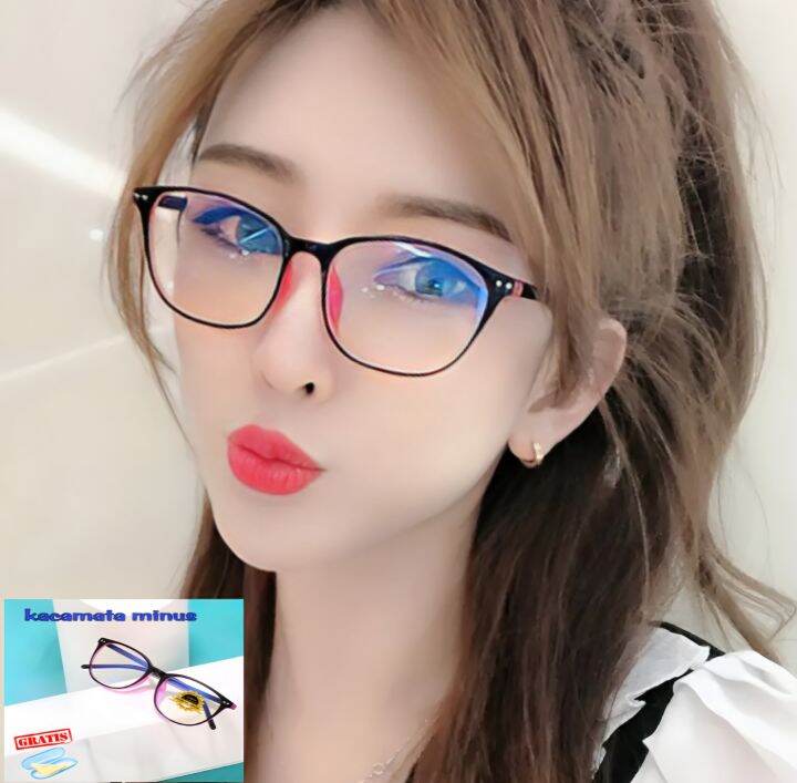 Kacamata Minus Wanita Dan Pria Frame Kombinasi Warna Tersedia Ukuran -0 ...