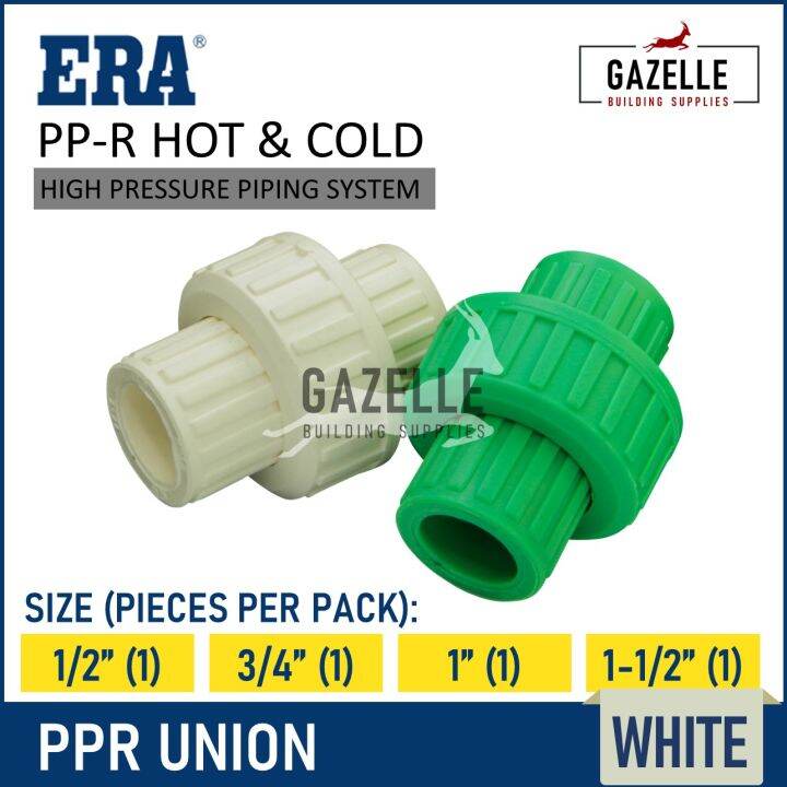 ERA PPR Fitting Plastic Union - 1/2" / 3/4" / 1" / 1-1/2" | Lazada PH