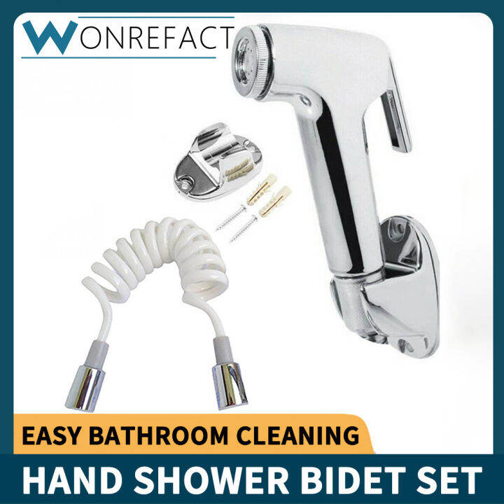 Bathroom Toilet Bidet Shower Head Nozzle with Telephone Shower Hose ...
